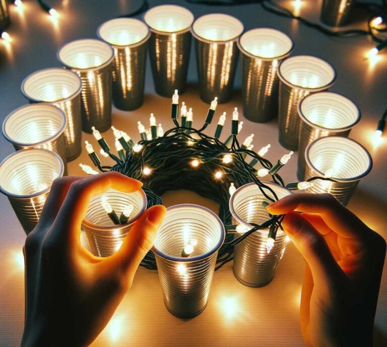 How To Make Christmas Light Balls With Plastic Cups? 7 Easy Steps