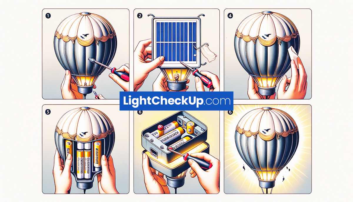 Regal Hot Air Balloon Solar Light Battery Replacement: 6 Steps To Light ...