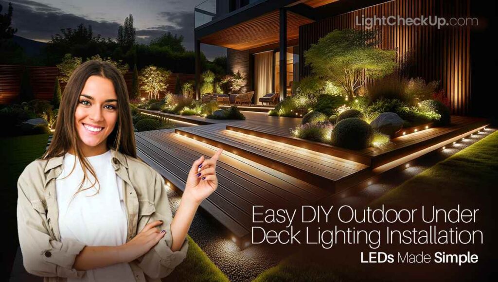 Easy DIY Outdoor Under Deck Lighting Installation (LEDs Made Simple)
