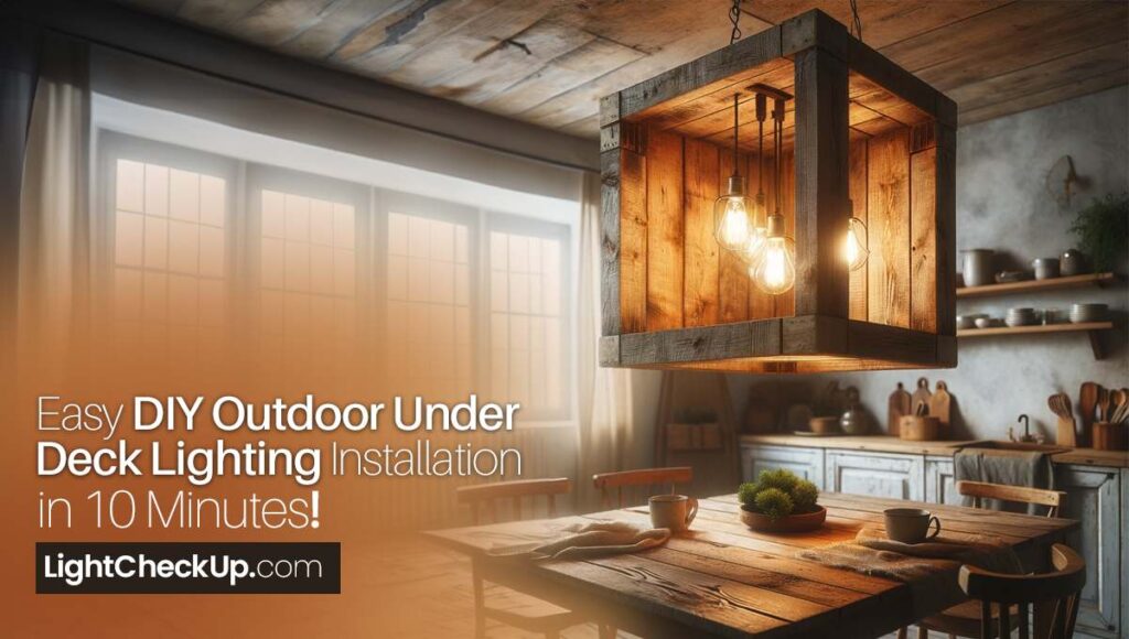 Easy DIY Rustic Open Box Light Fixtures Indoor In 10 Minutes