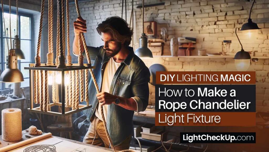DIY Lighting Magic: How To Make A Rope Chandelier Light Fixture 2025
