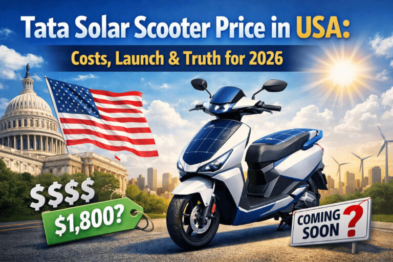 Tata Solar Scooter Price In USA: Truth, Expected Cost & Launch Reality ...